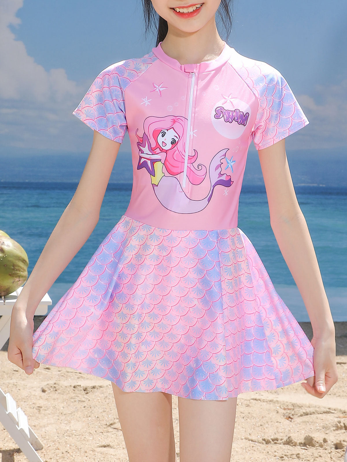 2026 Girls’ Princess Hot Spring Swimming Suit – Tudoholic