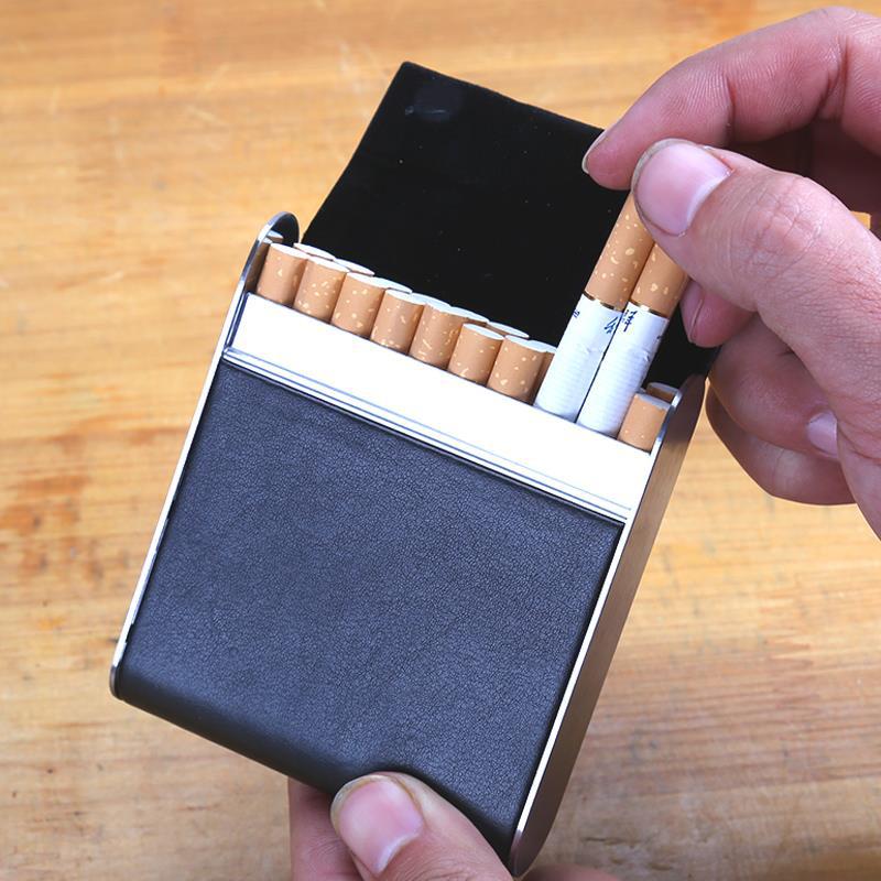 Stainless Steel Cigarette Case 20-Pack Business Style – Tudoholic