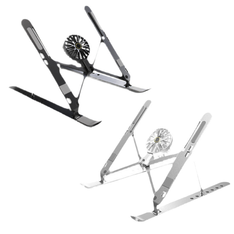 Aluminum Laptop Stand with Fan & Adjustable Base – Tudoholic