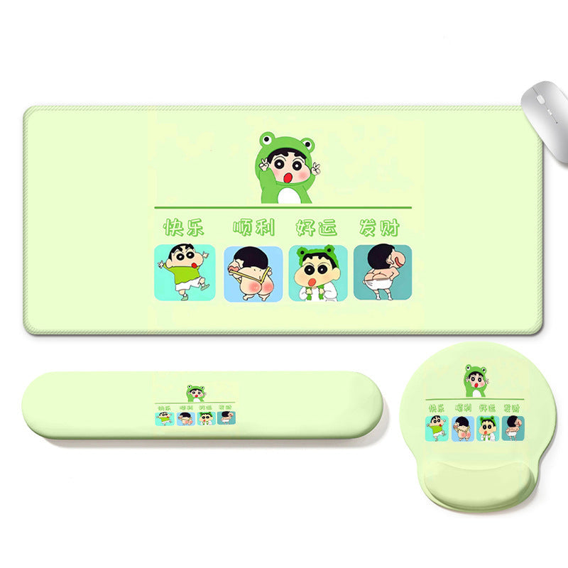Crayon Shin-Chan Cute Desk Pad Set with Wrist & Keyboard Rest – Tudoholic