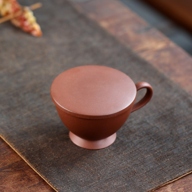 Yixing Purple Mud Tea Master Cup with Lid Handmade Set – Tudoholic