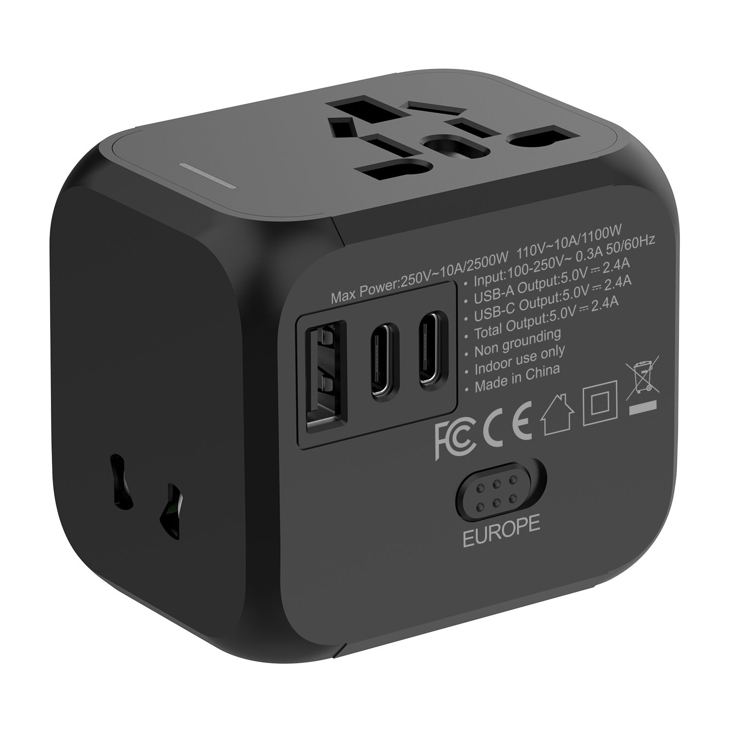 Youpin Universal Travel Adapter – Multi-Country Plug – Tudoholic