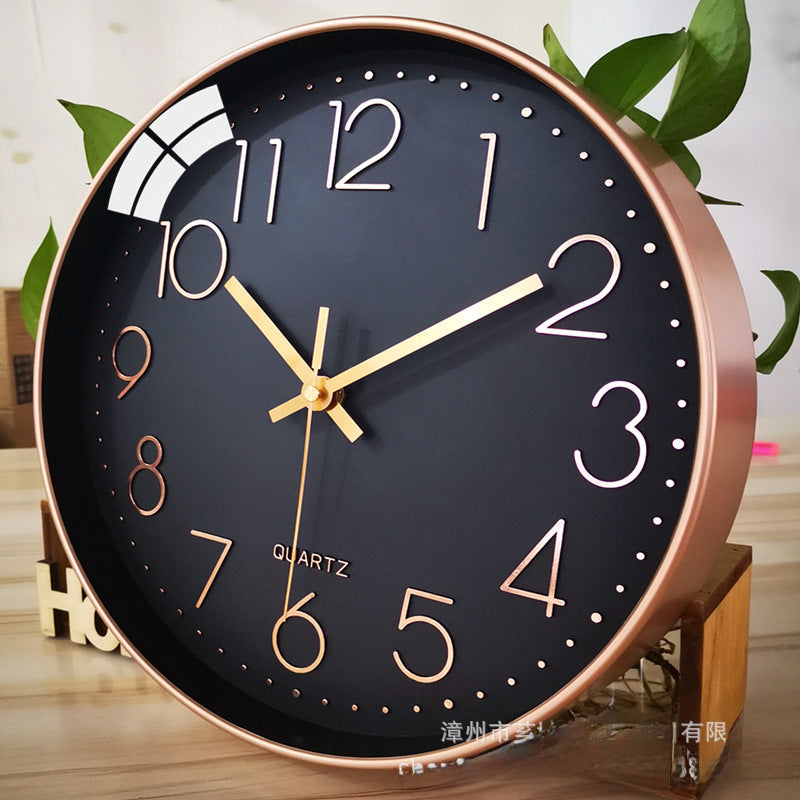 12-Inch Modern Quartz Wall Clock – Simple & Stylish – Tudoholic
