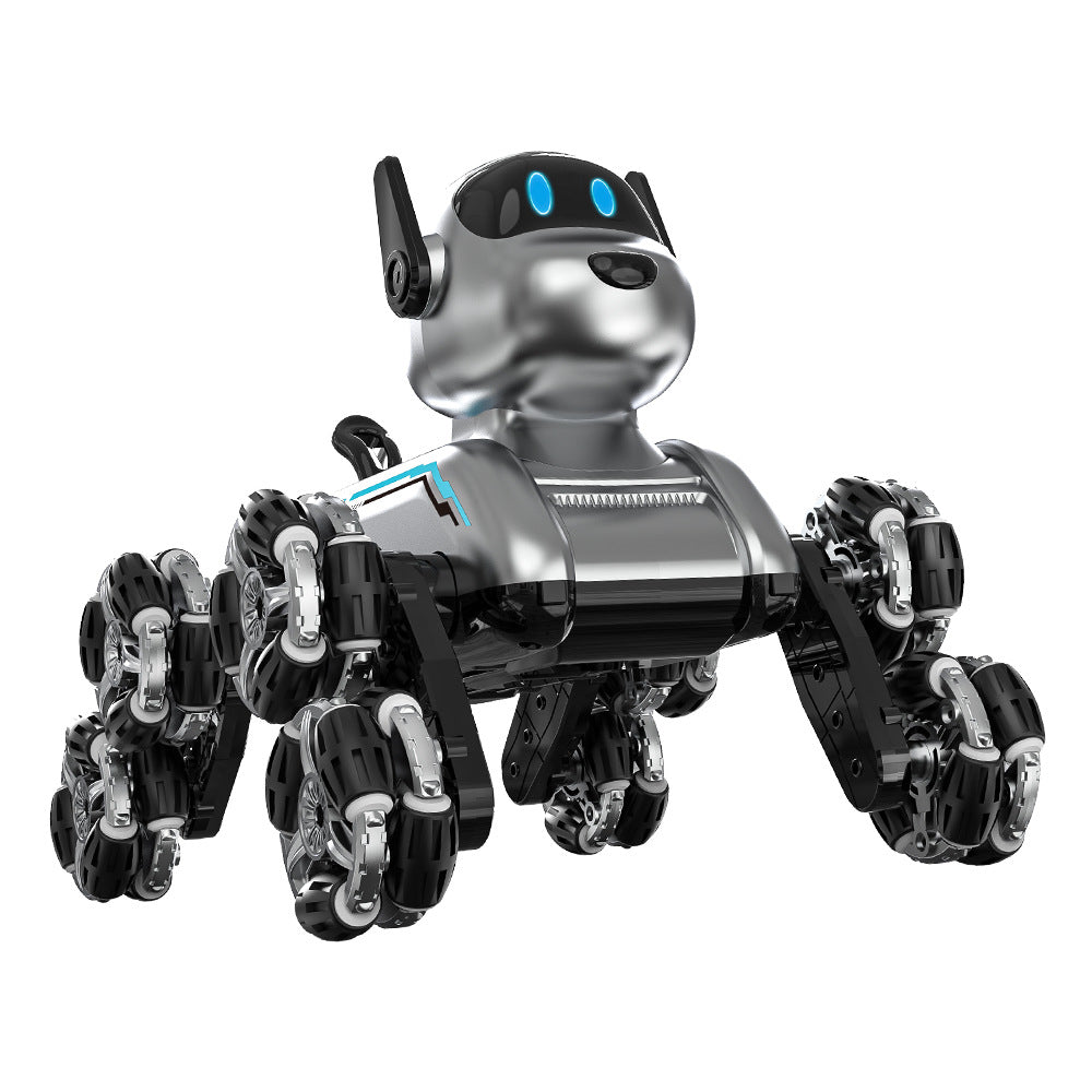 8-Wheel RC Robot Dog – AI Climbing Stunt Toy for Kids – Tudoholic